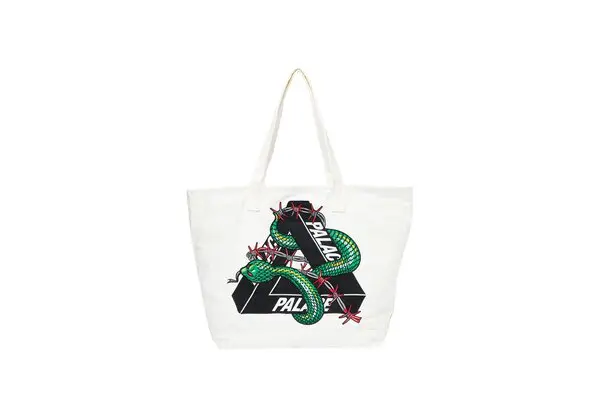 PALACE Hesh Denim Tote Bag - White