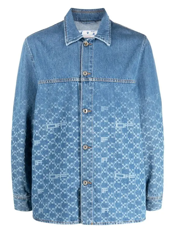Off-White Arrows Monogram Denim Shirt