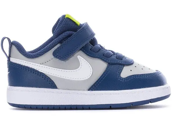 Nike Court Borough Low 2 Sneakers - Grey Fog/mystic Navy Blue/atomic Green