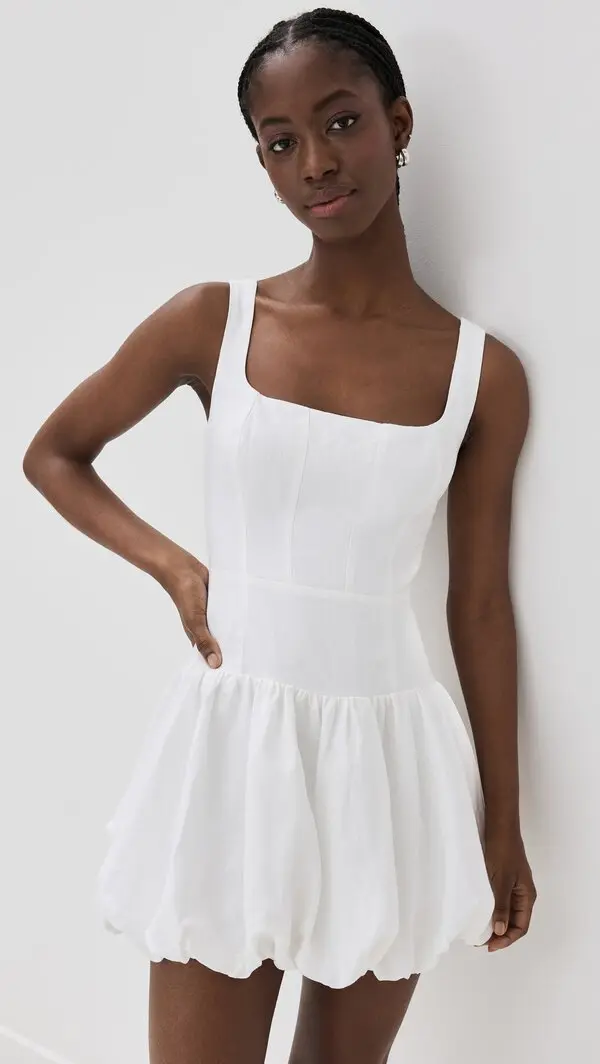 reformation white linen dress Reformation Daria Linen Dress