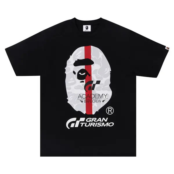 A BATHING APE X Gran Turismo Ape Head #1 Tee - White
