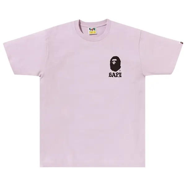 A BATHING APE Japan Culture Lettered Tee - Purple