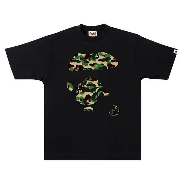 A BATHING APE Abc Ape Face Tee - Black
