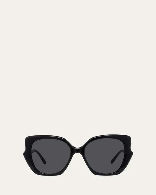 Loewe Logo Butterfly Sunglasses - Sblk/smk