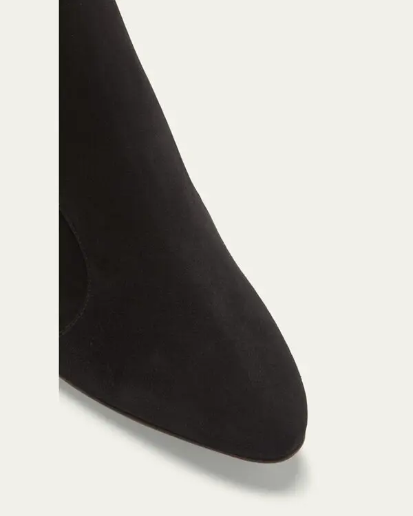 Manolo Blahnik Myconia Ankle Booties - Black