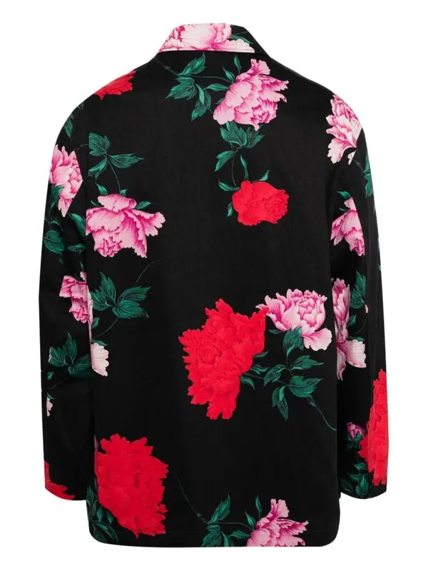 Yohji Yamamoto Floral-print Shirt Jacket