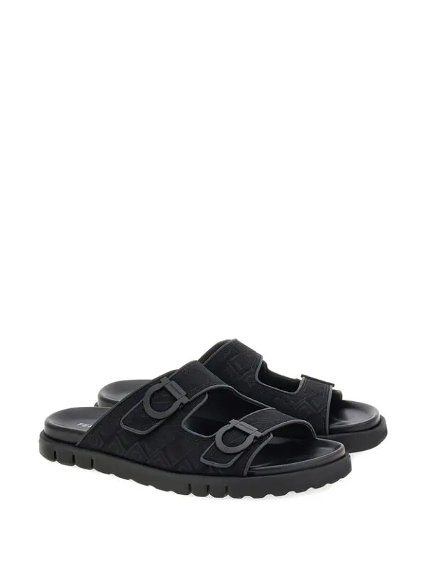 FERRAGAMO Gancini Jacquard Sandals