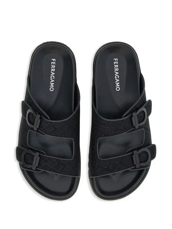 FERRAGAMO Gancini Jacquard Sandals