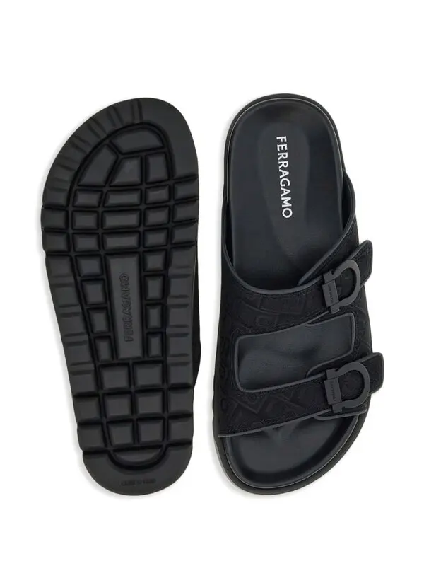 FERRAGAMO Gancini Jacquard Sandals