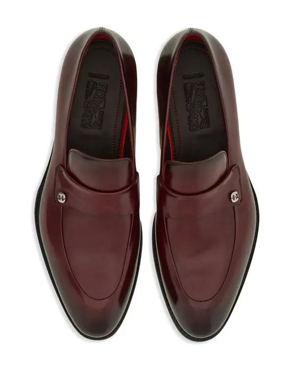 FERRAGAMO Tramezza Leather Loafers