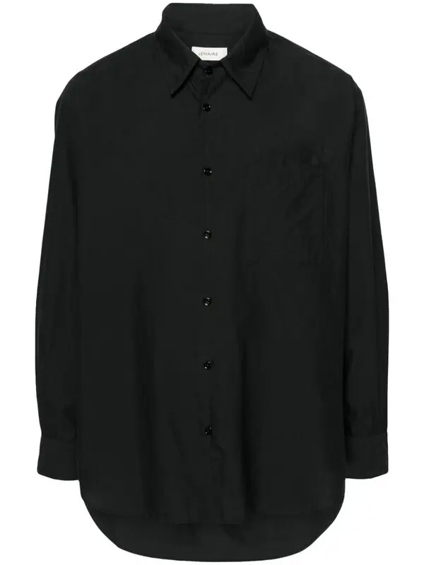 Lemaire Double-Pocket Shirt In Black - 41% Off | Editorialist