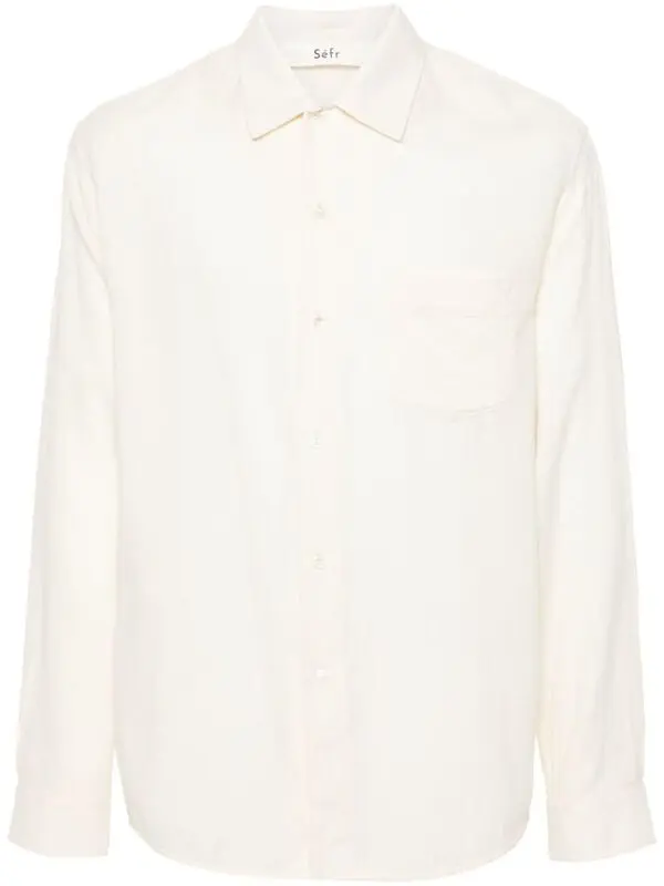 Séfr Leo Cotton Shirt - Neutrals