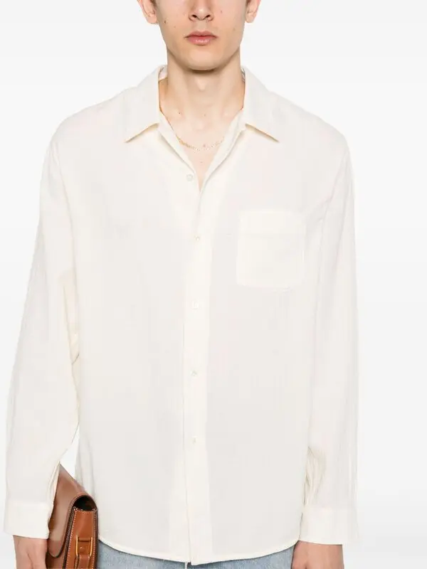 Séfr Leo Cotton Shirt - Neutrals