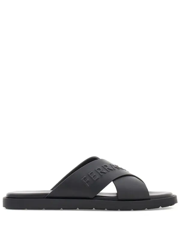FERRAGAMO Crossover-strap Leather Sandals