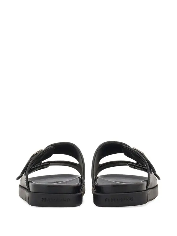 FERRAGAMO Gancini Leather Sandals