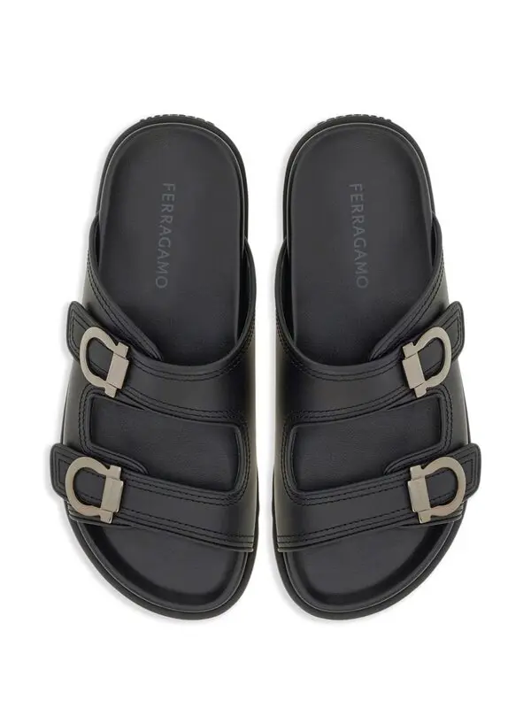 FERRAGAMO Gancini Leather Sandals
