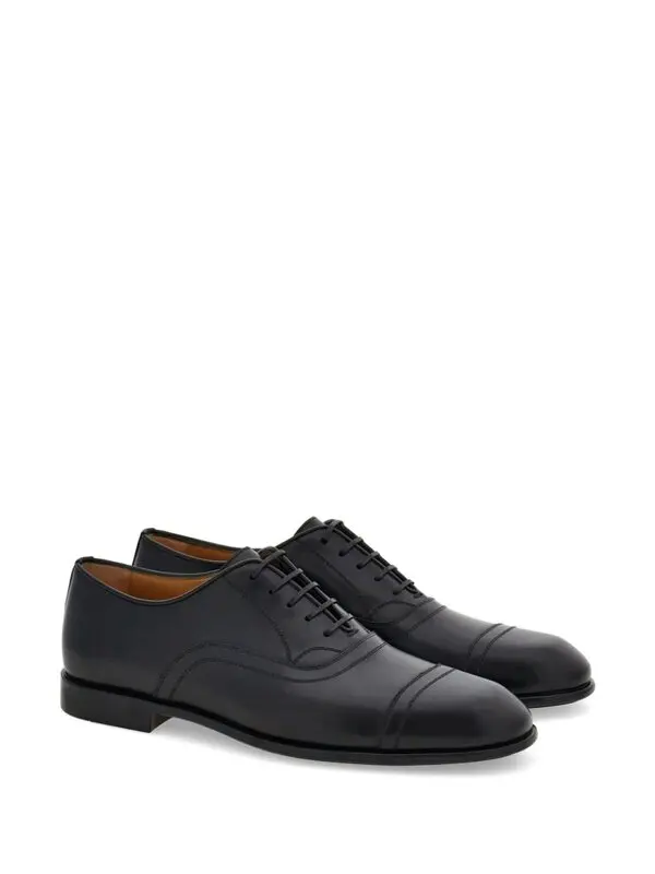 FERRAGAMO Toecapped Leather Oxford Shoes