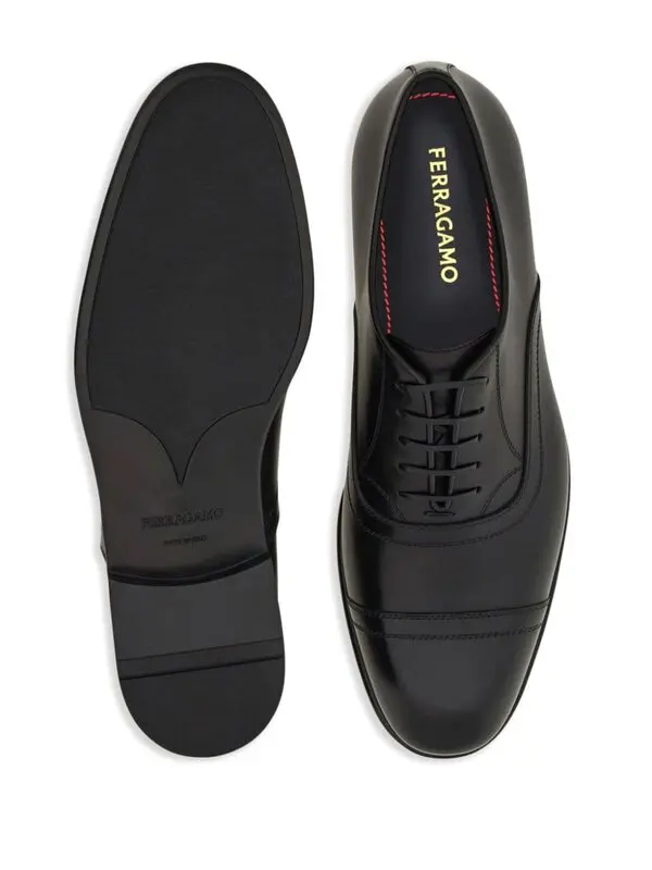FERRAGAMO Toecapped Leather Oxford Shoes