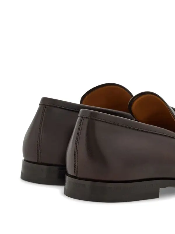 FERRAGAMO Gancini Leather Loafers