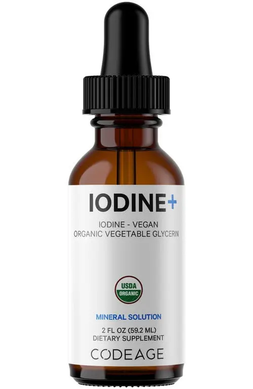 CODEAGE Iodine Liquidusda Organic Vegan Mineral Drops - White