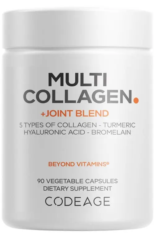 CODEAGE Multi Collagen Protein + Joint Blend Supplement - White