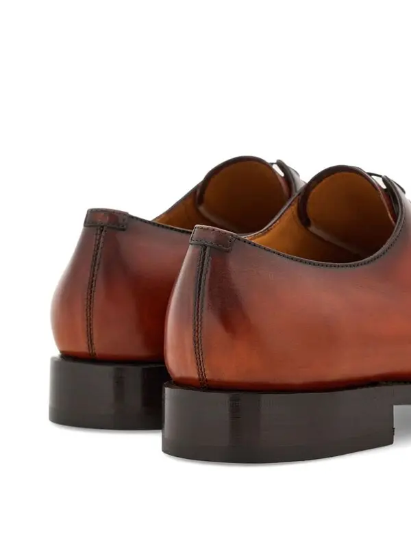 FERRAGAMO Tramezza Plain Toe Oxford Shoes