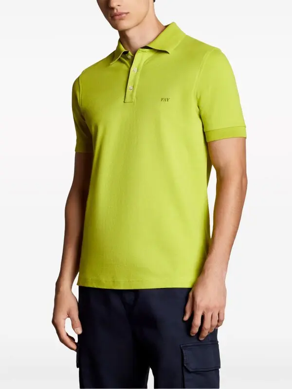 FAY Logo-embroidered Polo Shirt
