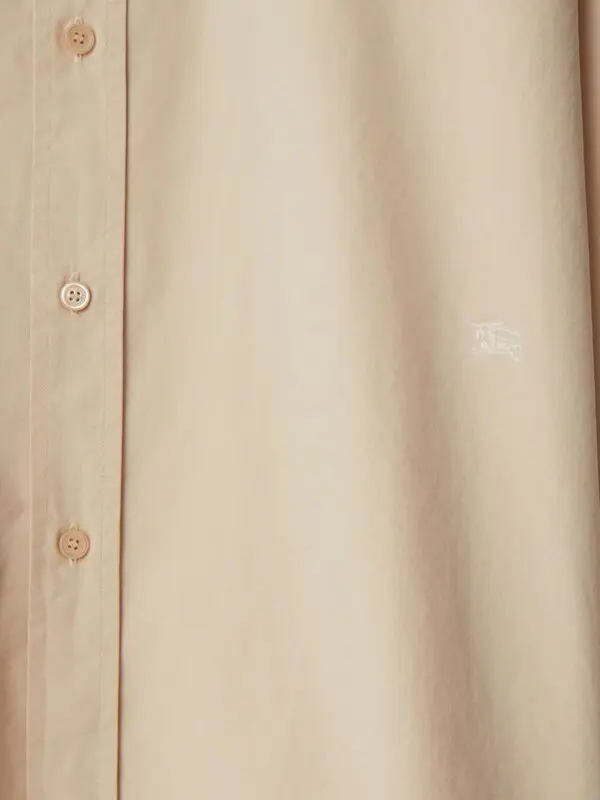 Burberry Edk-embroidered Cotton Shirt