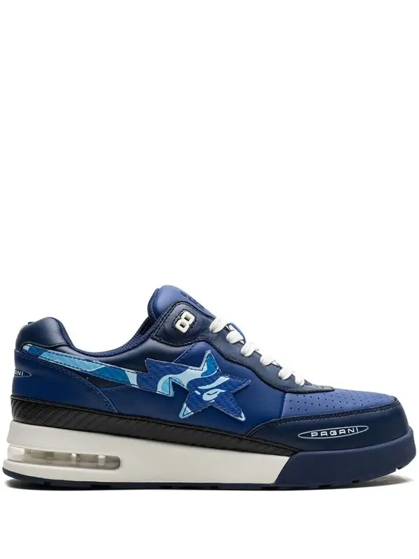 A BATHING APE X Pagani Roadsta Abc Camo Sneakers