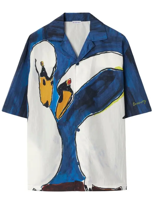 Burberry Swan-print Shirt