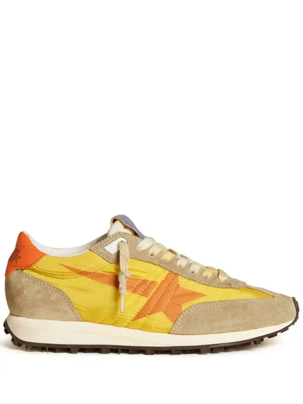GOLDEN GOOSE Marathon Nylon Upper Sneakers With Orange Star
