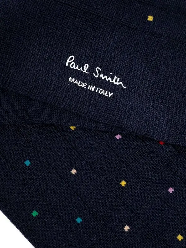 Paul Smith Polka-dot Ankle Socks - Blue