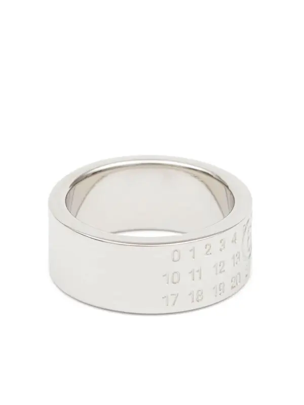 MAISON MARGIELA Numeric Engraved Ring - Silver