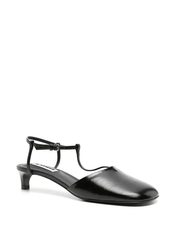 JIL SANDER T-bar Leather Pumps