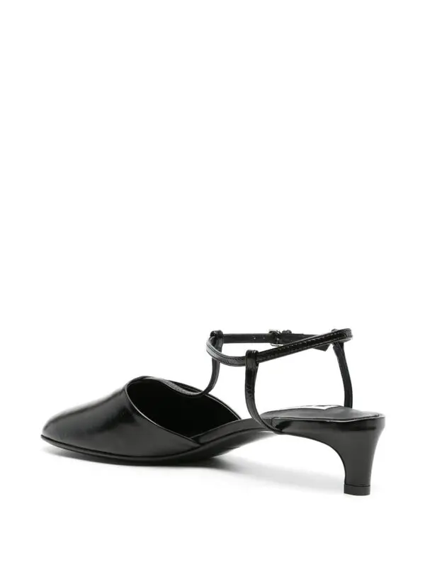JIL SANDER T-bar Leather Pumps