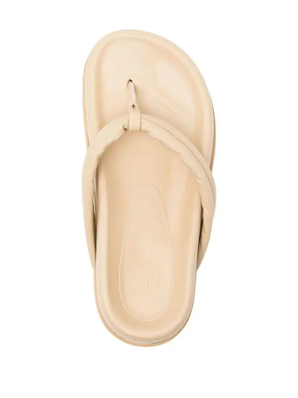 GIABORGHINI Frederique 40mm Leather Sandals - Neutrals