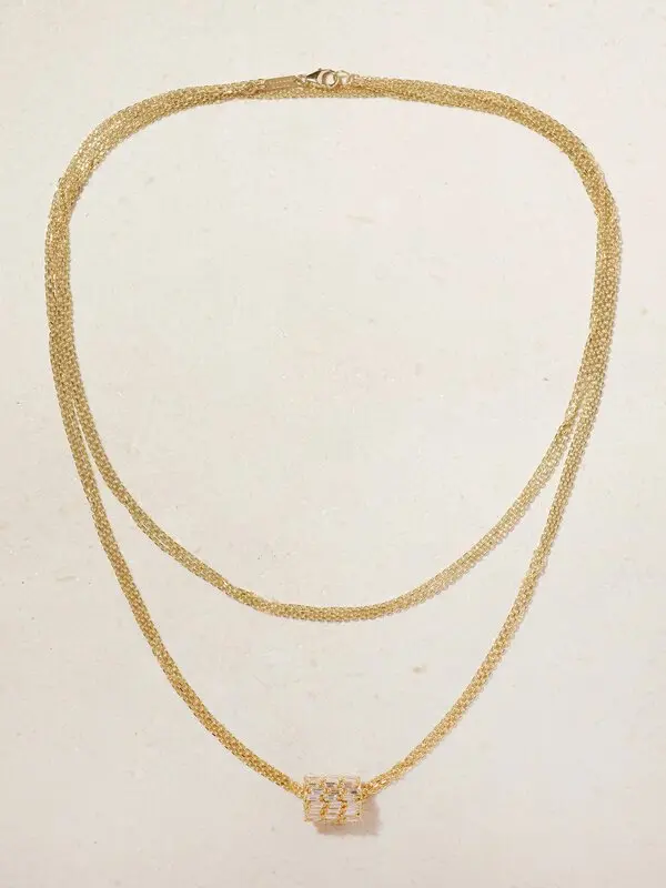 SUZANNE KALAN 18-karat Diamond Necklace