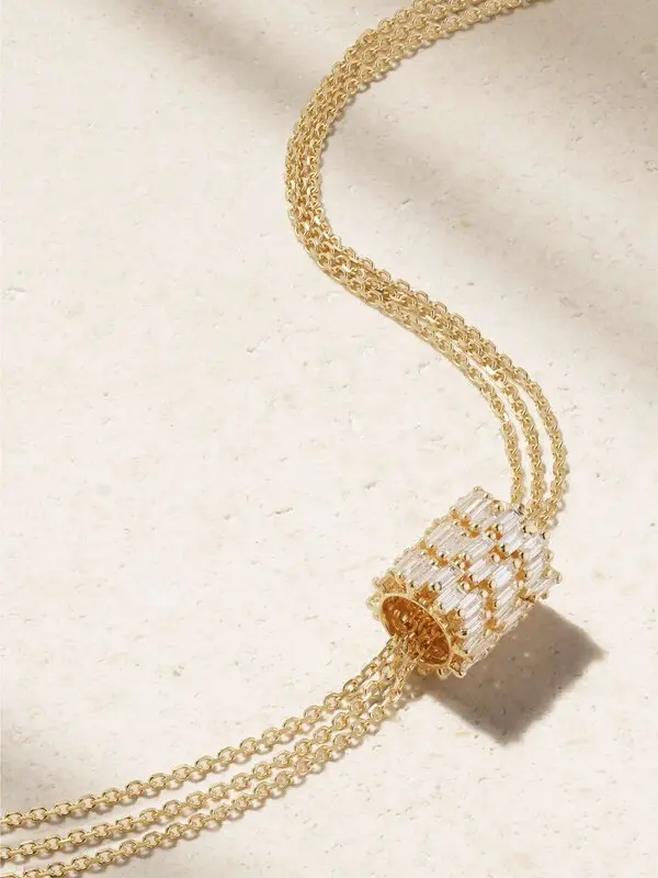 SUZANNE KALAN 18-karat Diamond Necklace