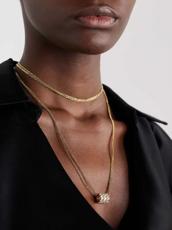 SUZANNE KALAN 18-karat Diamond Necklace
