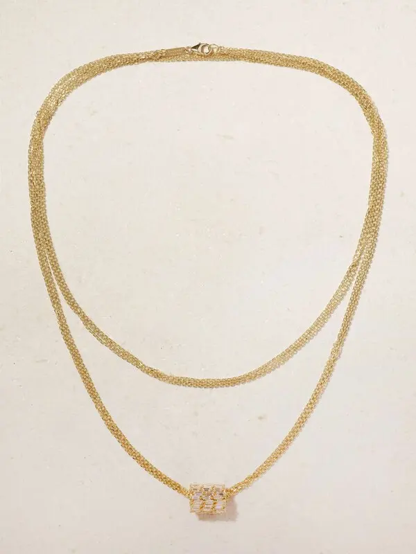 SUZANNE KALAN 18-karat Diamond Necklace