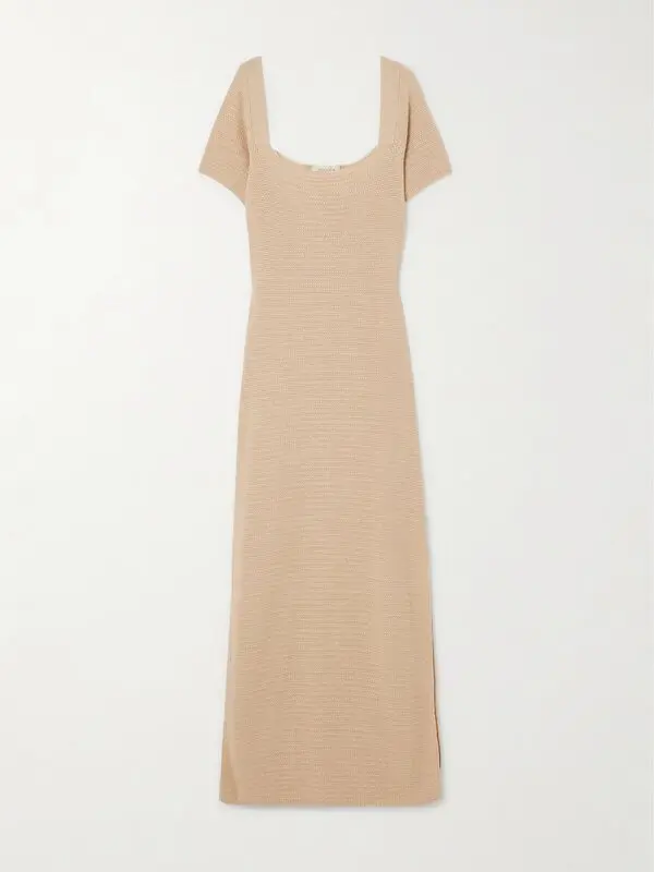 Giuliva Heritage Cotton Maxi Dress - Neutrals