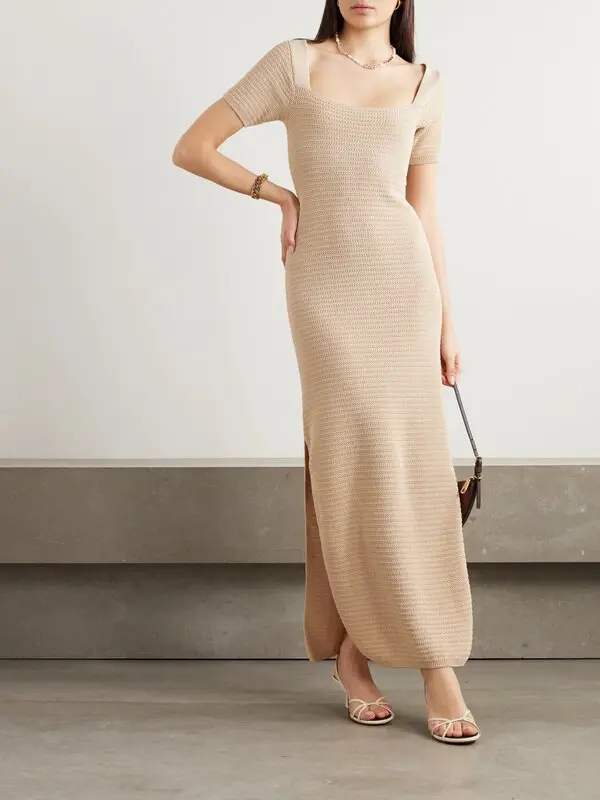 Giuliva Heritage Cotton Maxi Dress - Neutrals