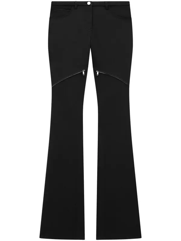 COURREGES Ellipse Low-rise Trousers - Black
