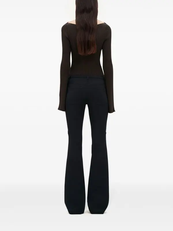 COURREGES Ellipse Low-rise Trousers - Black