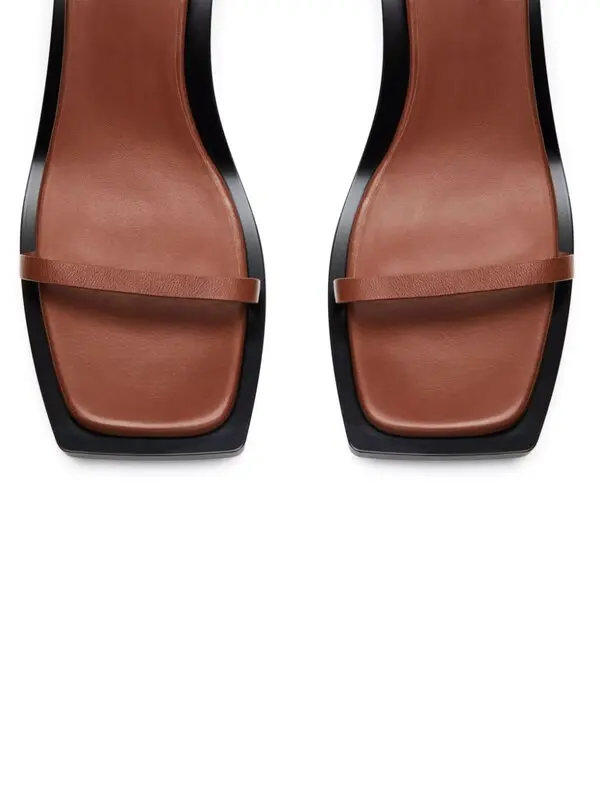 COURREGES Stream 75mm Leather Sandals