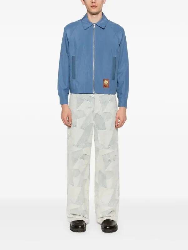 Maison Kitsuné Floating Flower-patch Bomber Jacket