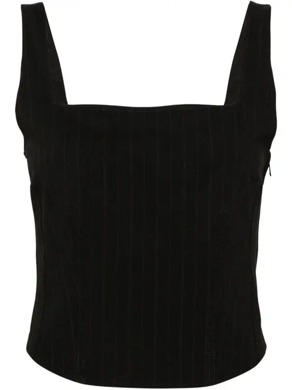 SAMSOE SAMSOE Salot Pinstriped Crop Top