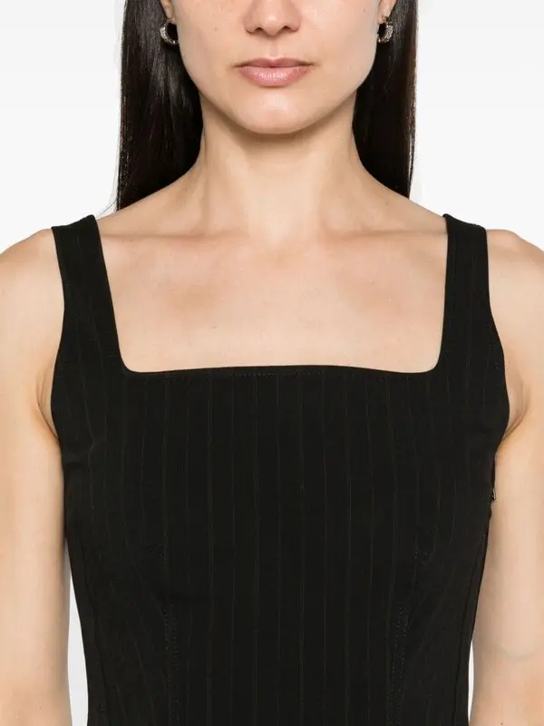 SAMSOE SAMSOE Salot Pinstriped Crop Top