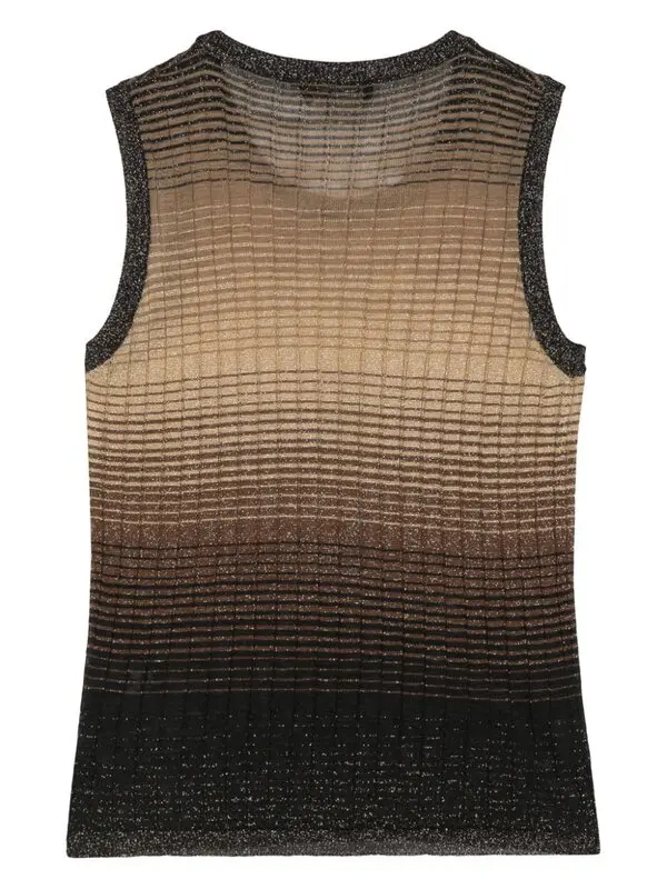ROBERTO COLLINA Gradient Ribbed Tank Top