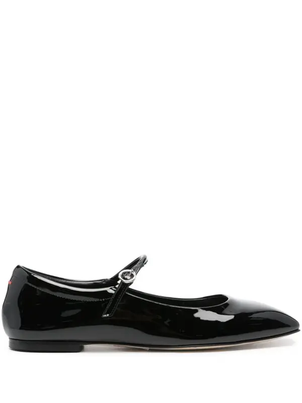 AeydĒ Uma Leather Ballerinas - Black